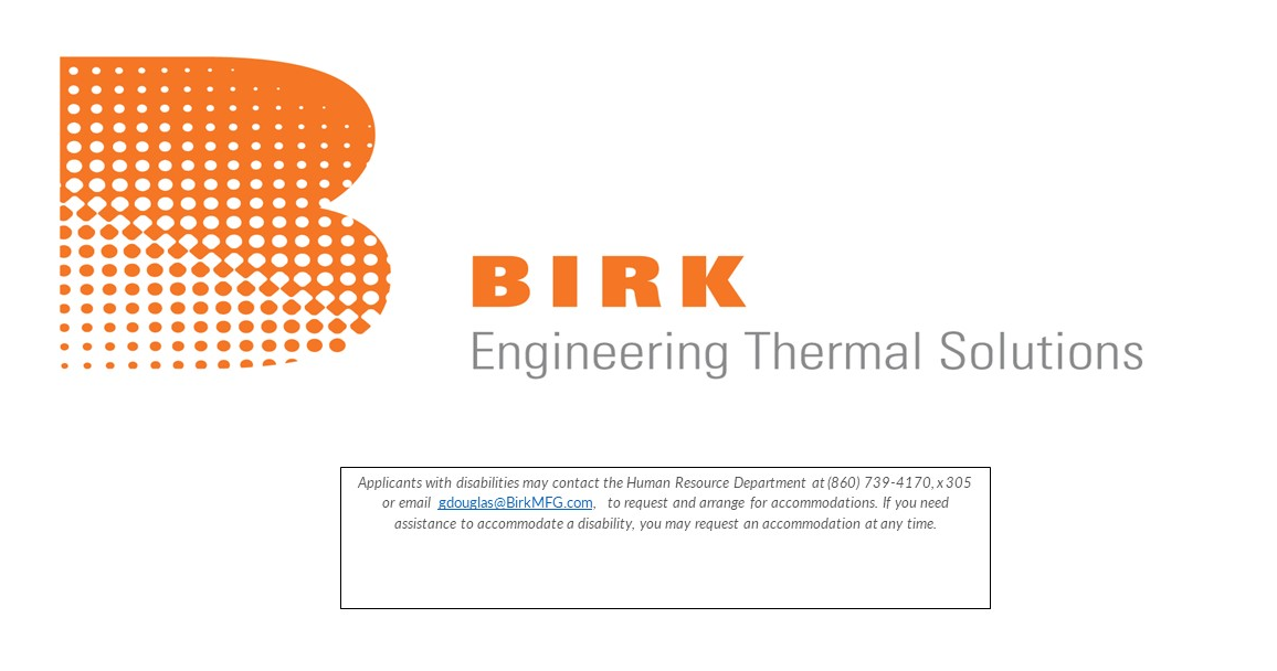 Birk Manufacturing Inc. - Assembler - First and Second Shifts